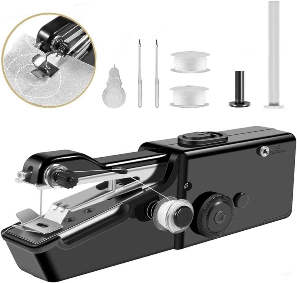 Handheld Sewing Machine Mini Portable Electric Sewing Machine Review ...