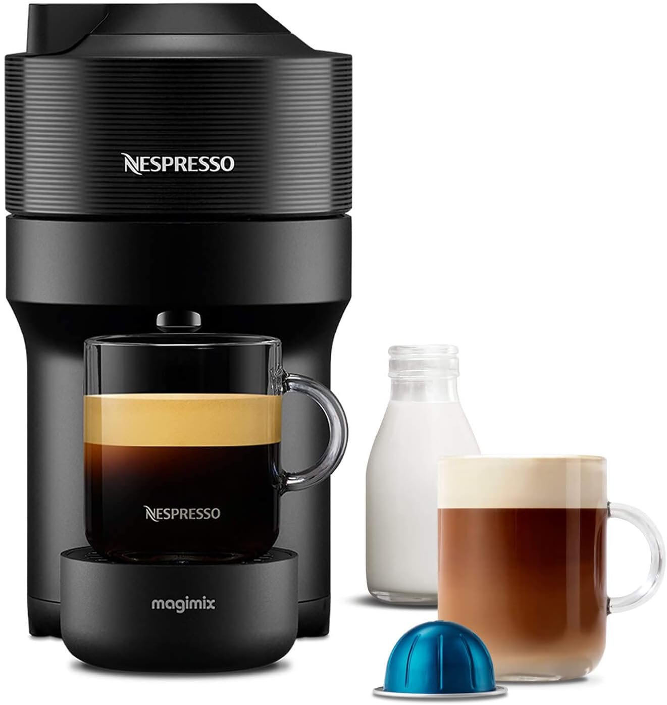Nespresso Vertuo Pop Coffee Machine by Magimix Liquorice Black 11729 ...