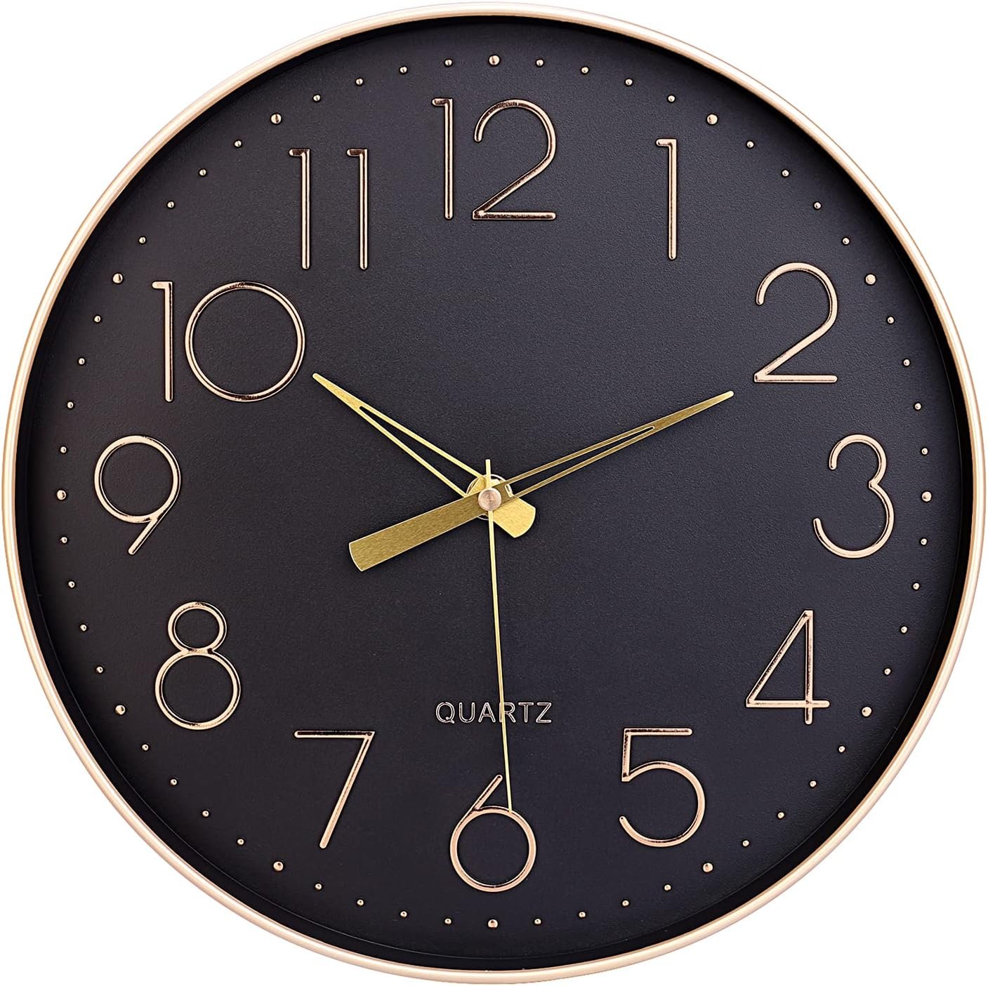 Topkey Black Wall Clock 12" Review - Colormazen