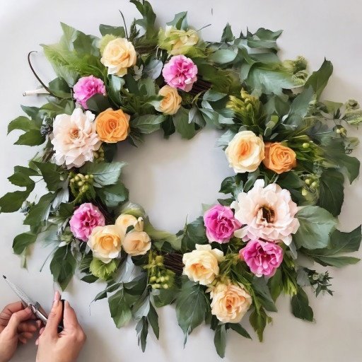 Five Easy Steps to Create a Beautiful Spring Floral Wreath - Colormazen